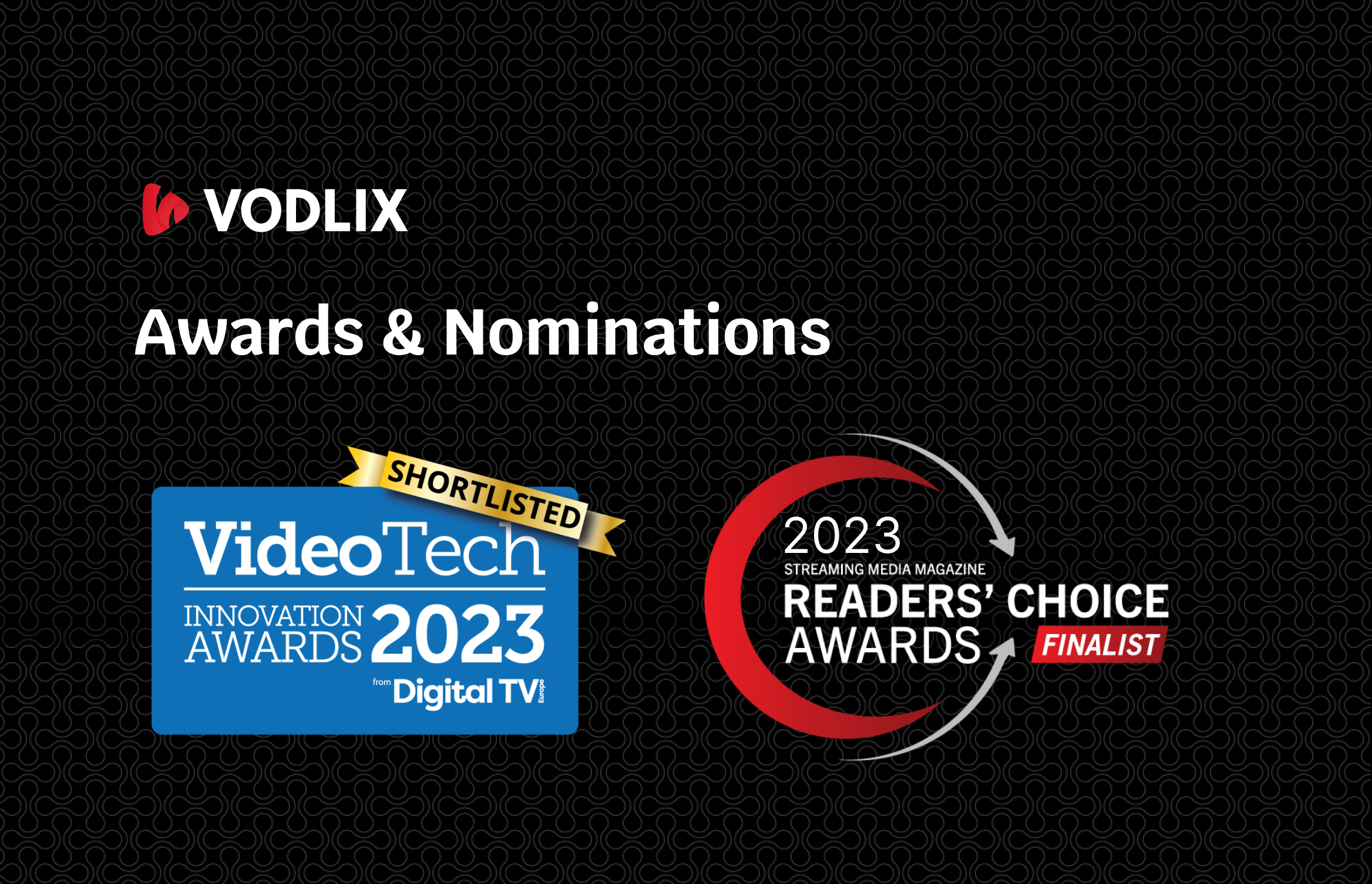Vodlix Nominated for Top Industry Awards!