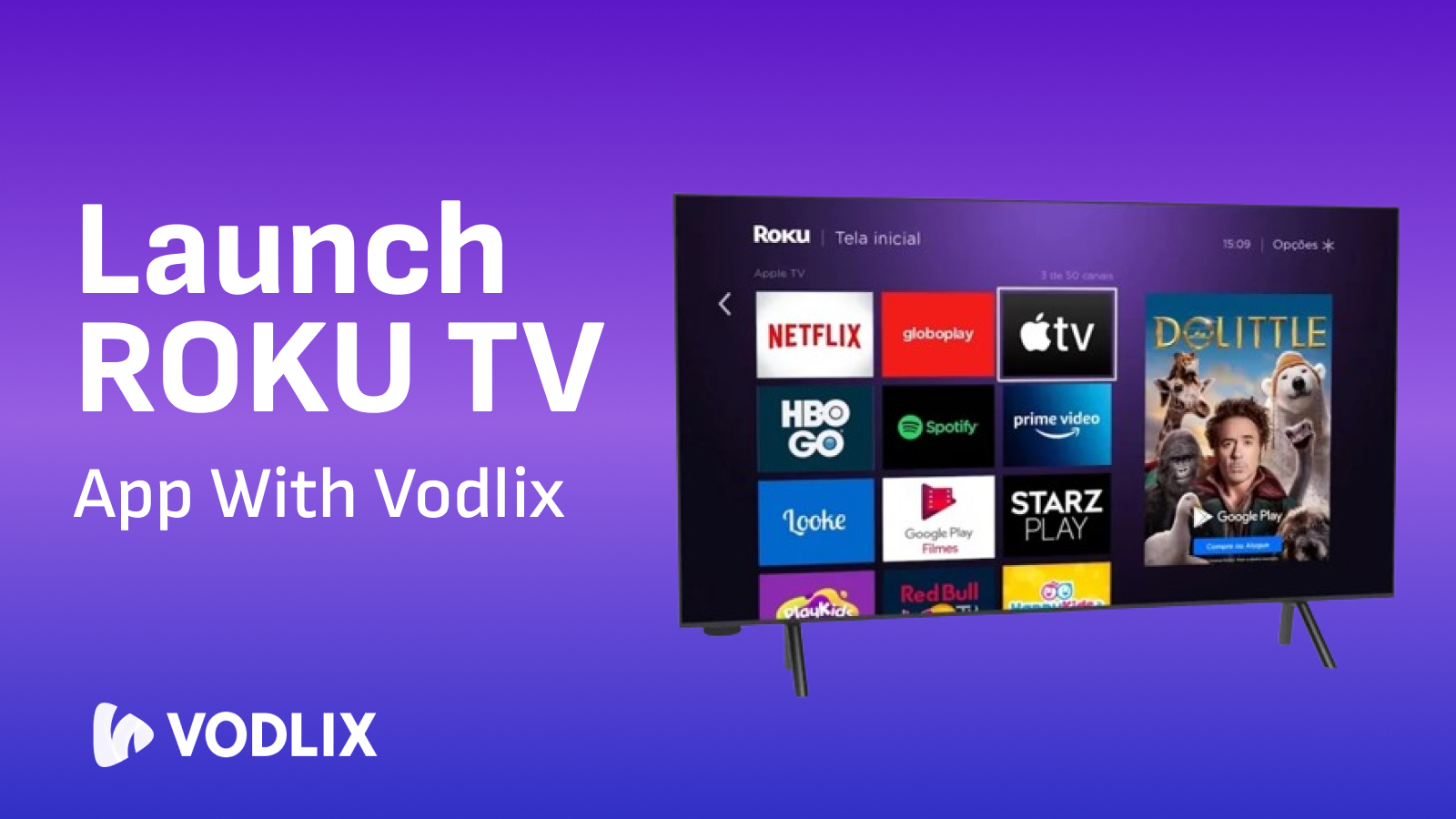 Instantly Launch Your OTT Platform on Roku TV with Vodlix